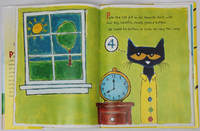 （点读）Pete the Cat and His Four Groovy Buttons-老约翰绘本馆