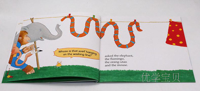 A Flip-Flap Book:Washing Line晾衣绳（毛毛虫英文点读吴敏兰）-老约翰绘本馆